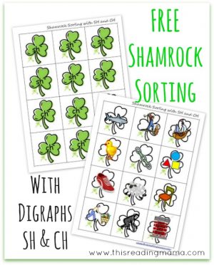 FREE Shamrock Sorting with Digraphs SH and CH