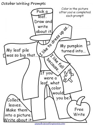 FREE October Writing Prompts - This Reading Mama