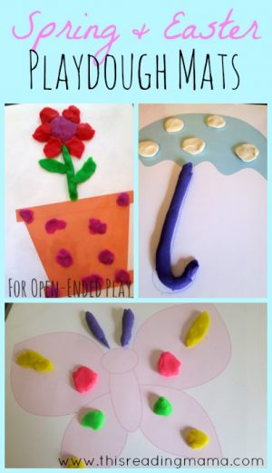 FREE Spring-Themed Playdough Mats