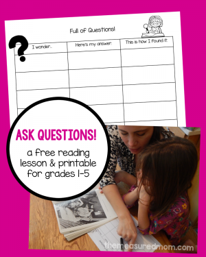 Asking Questions: A Comprehension Strategy - This Reading Mama