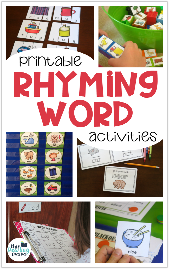 Printable Rhyming Activities For Kids This Reading Mama Printable Rhyming Activities For Kids This Reading Mama