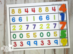Number Pattern Cards - This Reading Mama