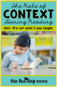 Using Context During Reading - This Reading Mama